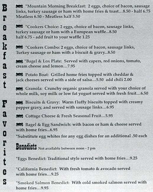 The Happy Cooker Menu, Menu for The Happy Cooker, Georgetown ...