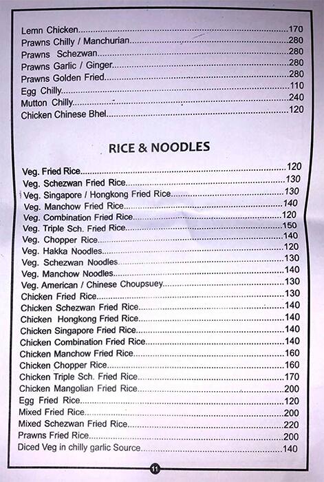 Menu at Season Fine Dine, Nala Sopara