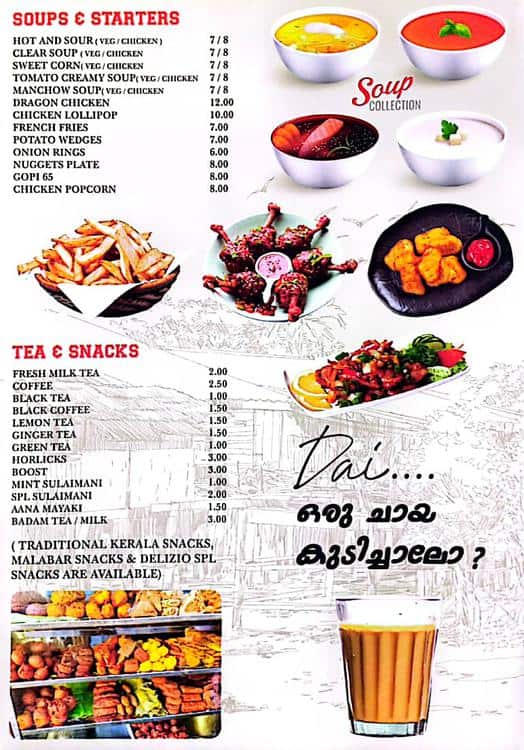 Menu of Delizio Restaurant & Cafe, Al Karama, Dubai