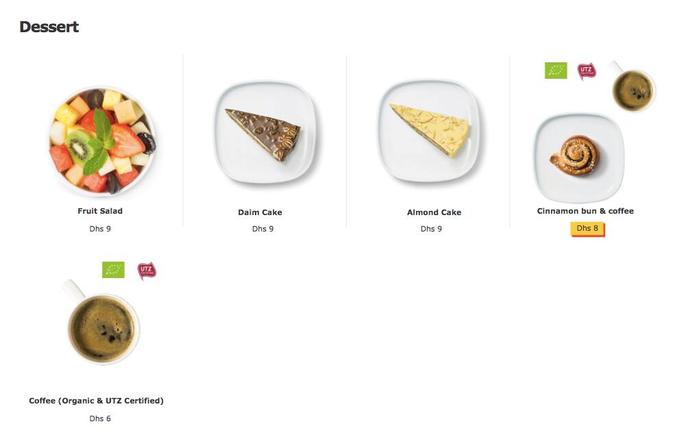 Menu at IKEA Restaurant, Dubai