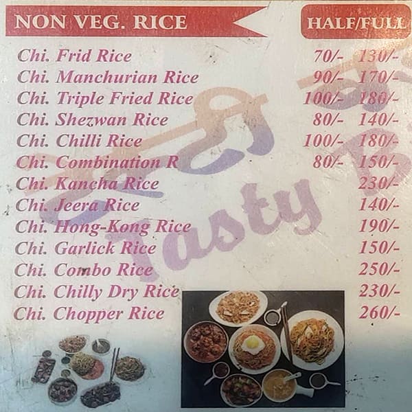 Menu of Tasty Birds, Ambernath, Thane