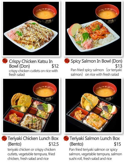 Menu at Sushi Club, Auckland, 33C Triton Dr