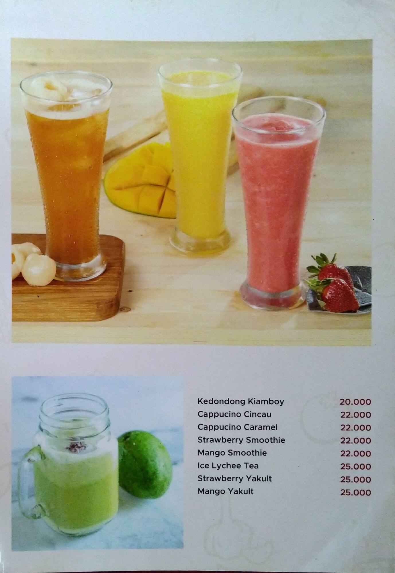 Menu at Sop Buntut Ibu Henny restaurant, Bogor, Jl. Sukasari No. 1