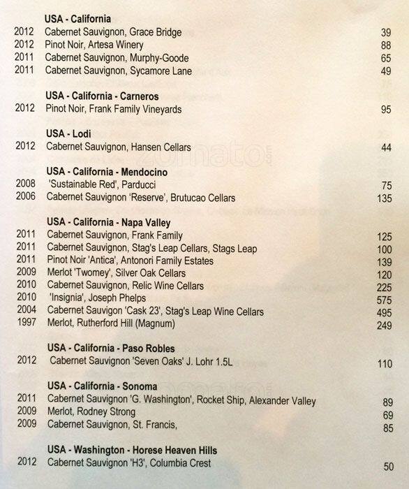 Menu at Posticino pub & bar, Toronto