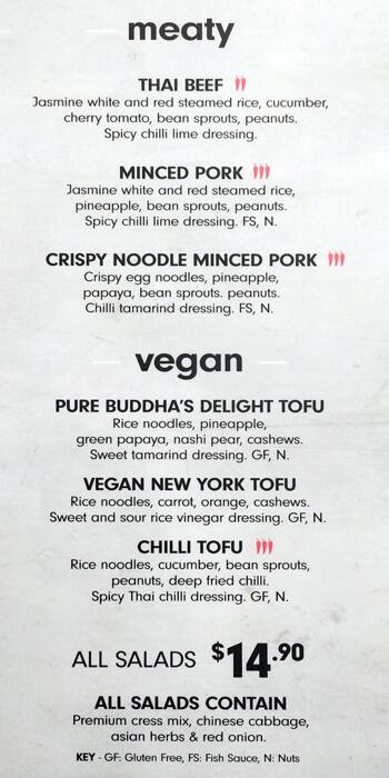 Menu at Eat More Green cafe, Bondi