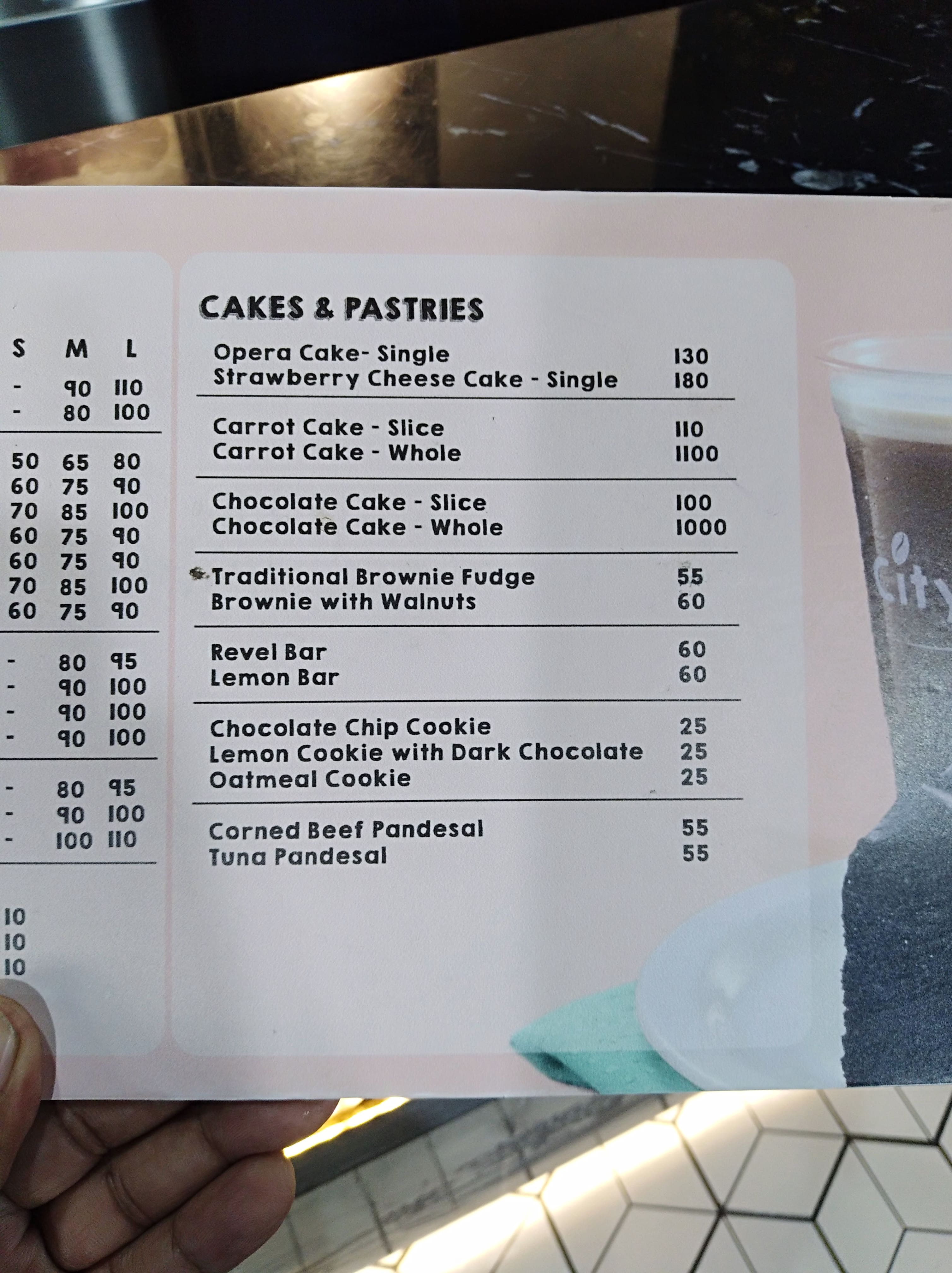 Menu at 7-Eleven City Blends Café cafe, Taguig