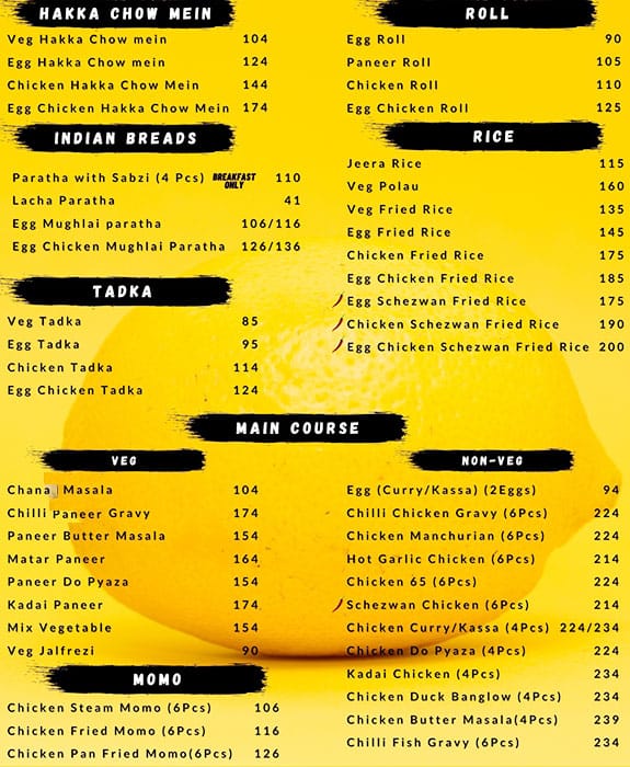 Menu of Ivy's Kitchen, Baranagar, Kolkata