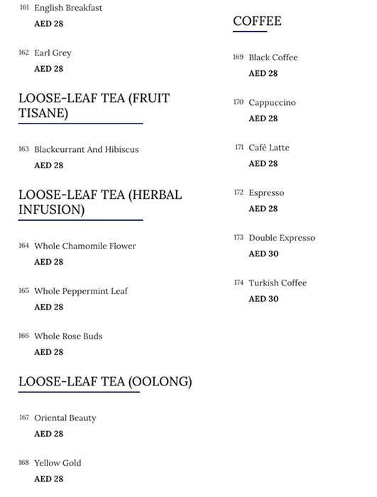 Menu at The Kitchen, Hyatt Regency Dubai restaurant, Dubai, Al Khaleej Rd