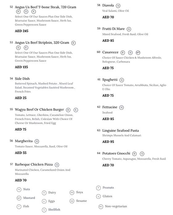 Menu at The Kitchen, Hyatt Regency Dubai restaurant, Dubai, Al Khaleej Rd