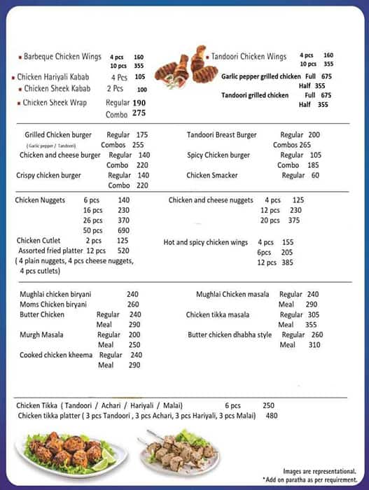 Menu of Venky's Chicken Xperience, Dehu Road, Pune