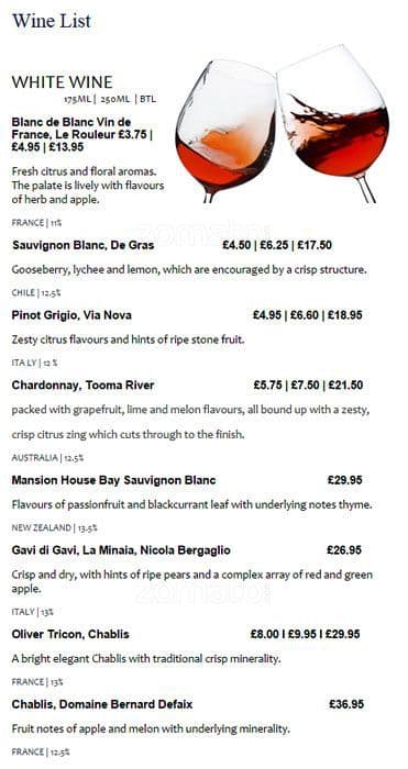 Menu at The Blue Boar pub & bar, Abridge