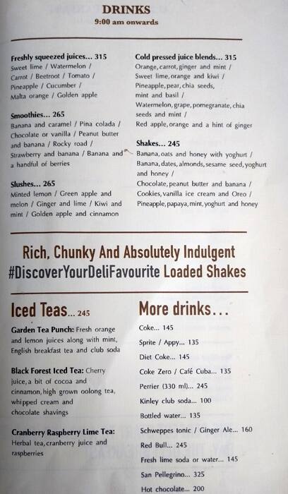 Menu at Indigo Delicatessen, Gurugram, 3