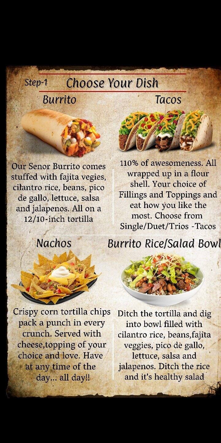 Mexican Burrito Menu, Menu for Mexican Burrito, Sahakara Nagar ...