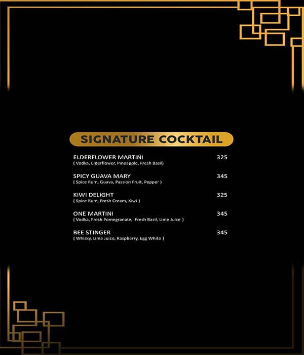 Menu of Ostro Lounge & Bar, Hinjawadi, Pune