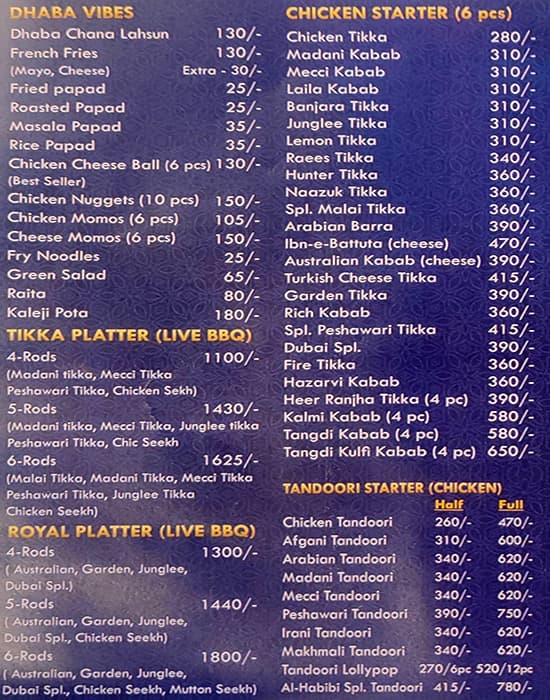 Menu of Al Habibi Kepsa Dhaba, Kurla, Mumbai Menu of Al Habibi Kepsa Dhaba, Kurla, Mumbai
