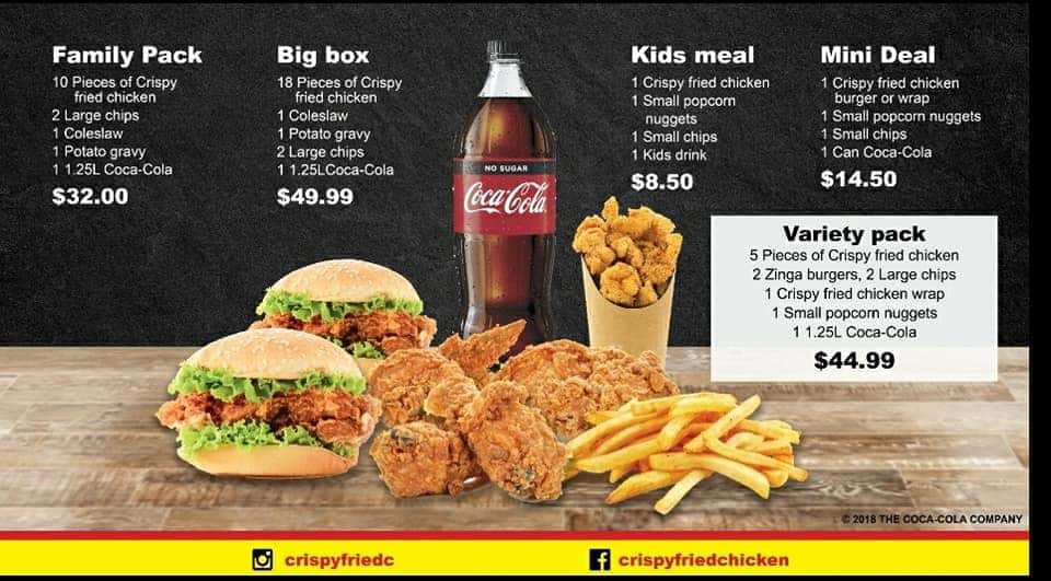Menu at Crispy Fried Chicken fast food, Southport