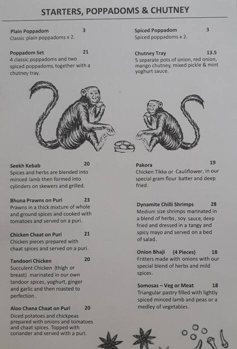 Menu at Poppadom Indian Takeaway restaurant, Dubai