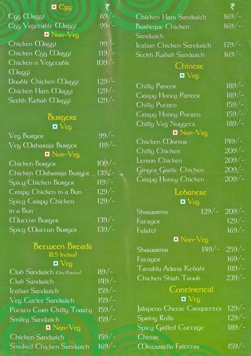 Menu at Ministry Of Cafe, Ghaziabad, 4th Floor