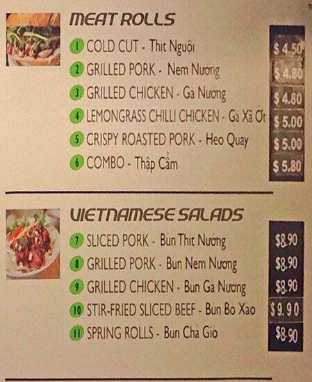 Menu at Asian Taste Lunch Express restaurant, Adelaide