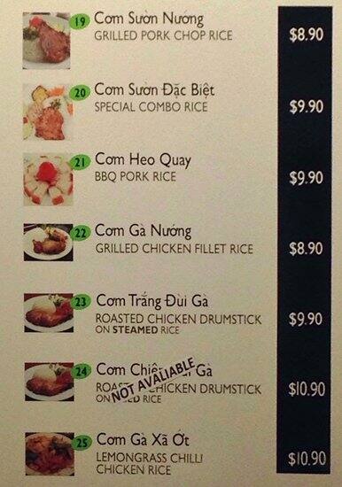 Menu at Asian Taste Lunch Express restaurant, Adelaide