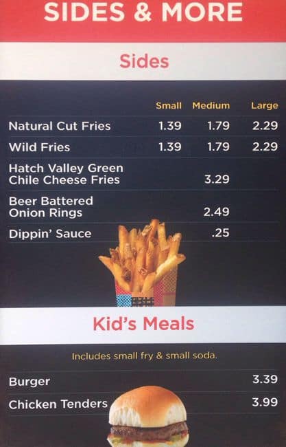 Menu at Good Times fast food, Thornton, East 120th Avenue