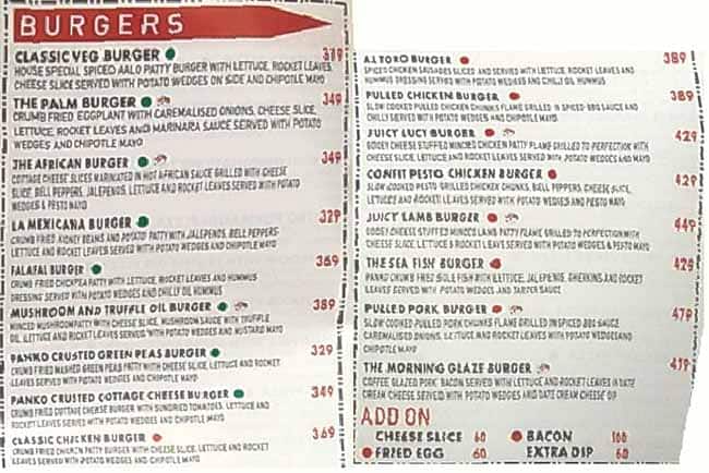 Menu at Food Scouts, Gurugram