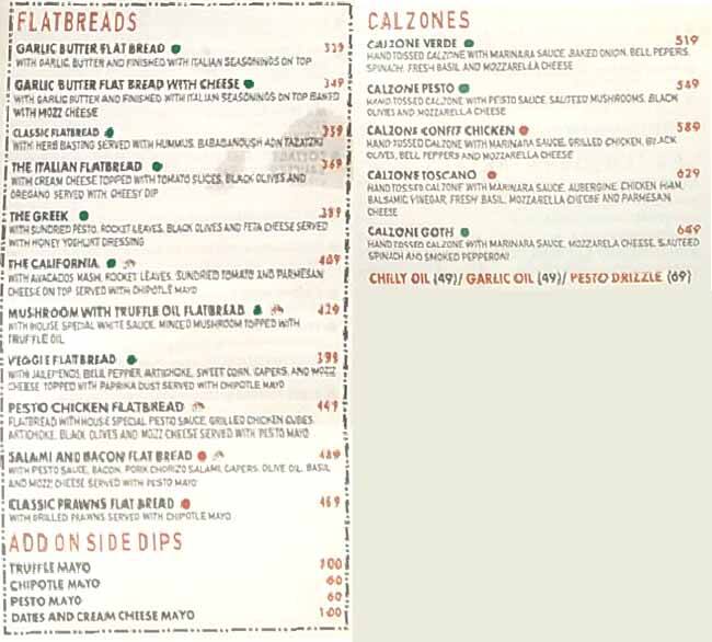 Menu at Food Scouts, Gurugram