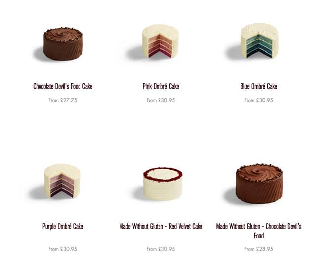 Menu at The Hummingbird Bakery, London, 155a Wardour St