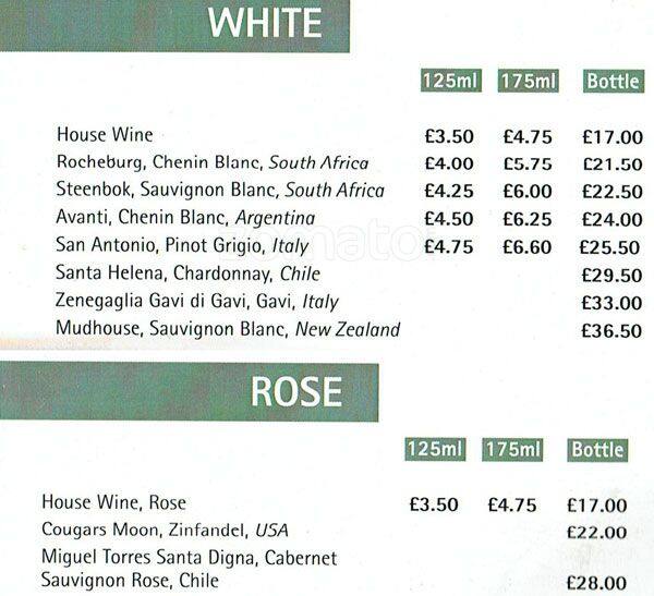 Menu at Britannia International Hotel restaurant, London, International ...