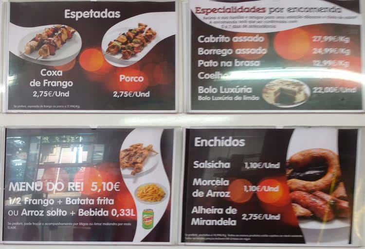 Menu em Rei dos Frangos restaurante, Odivelas, R. Pulido Valente Zona 7