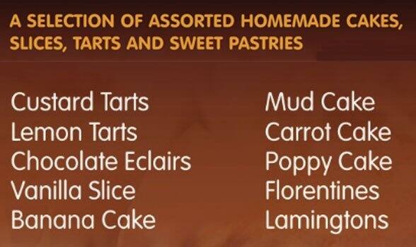 Menu at Muffin Cafe/lunch bar/bakery, Darch
