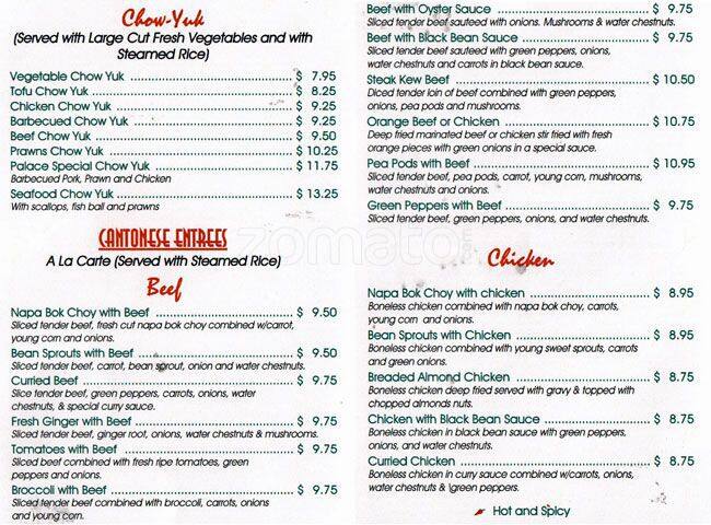Menu at Emperor's Palace( West Bremerton) restaurant, Bremerton