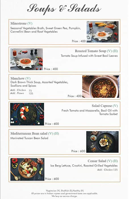 Menu of Indulgence By Radisson Blu MBD, Sector 18, Noida