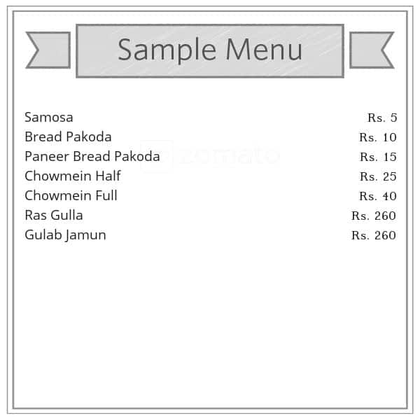 Aggarwal Sweets & Bakers Menu - Zomato