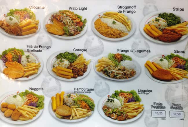 Menu at Crispy Chicken restaurant, São Paulo, Rodovia Raposo Tavares km 14