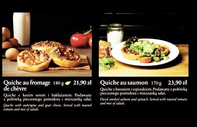 Menu at PAUL restaurant, Warsaw, Emilii Plater 53