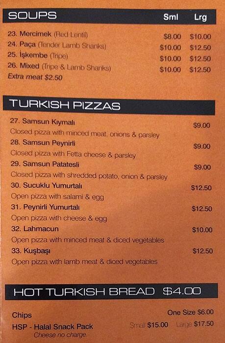 Menu at MKS Kebab Dallas fast food, Dallas