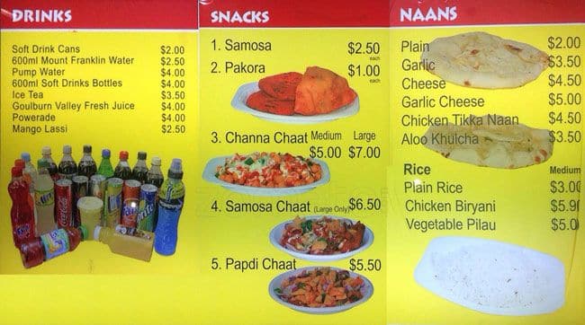 Khans Curry Delight Menu, Menu for Khans Curry Delight, Merrylands ...