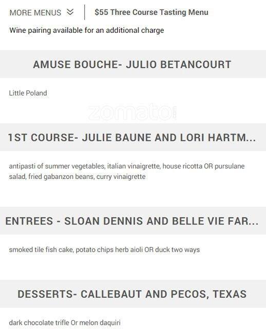 Menu at 5 Points Food & Drink restaurant, San Antonio, 152 E Pecan St #100