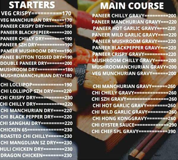 Menu of Friends Kitchen, Reclamation, Bandra West, Mumbai