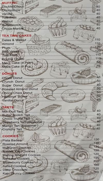 Menu of Jeden The Cake Expert, Jogeshwari, Mumbai