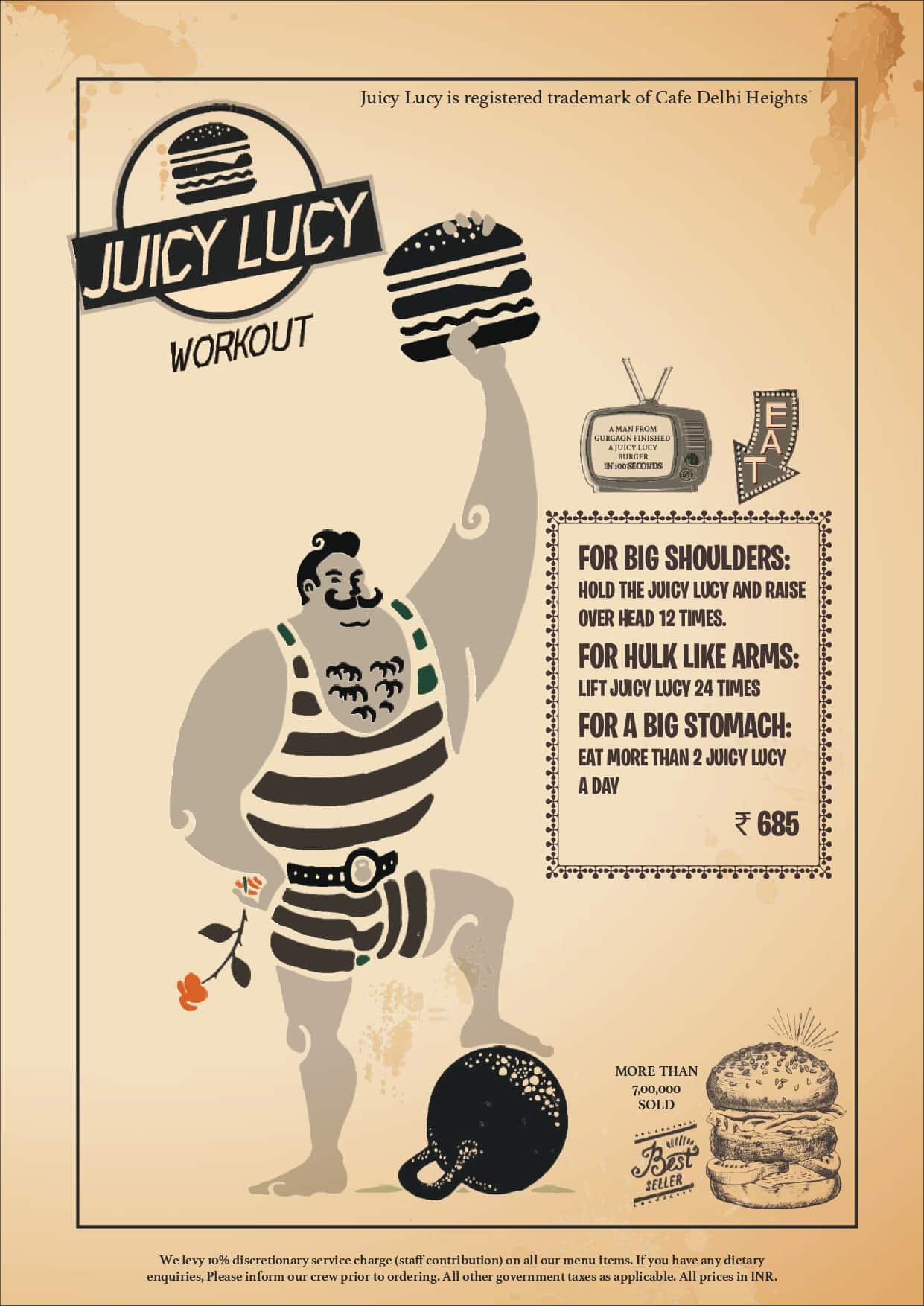 Menu of Cafe Delhi Heights, Sadar Bazaar, Lucknow