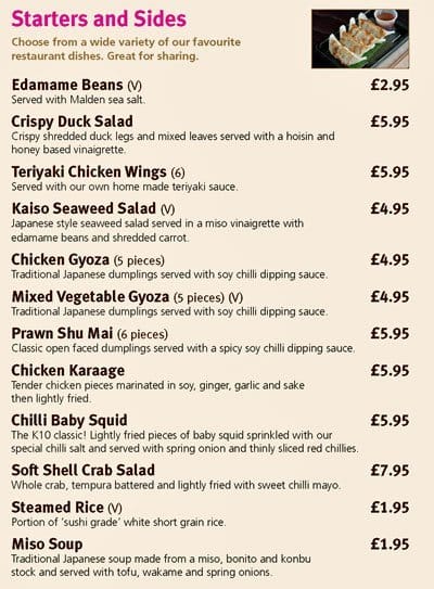 K10 Menu, Menu for K10, City of London, London - Zomato UK