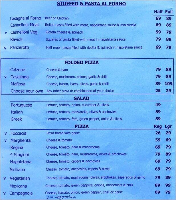 Menu au Ciro Umberto Restaurant, Randburg