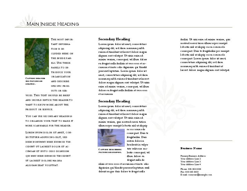 Menu at George's restaurant, Lubbock, 4th St