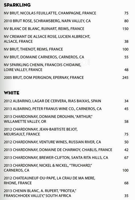 Menu at Alley Cat Oyster Bar, Cleveland