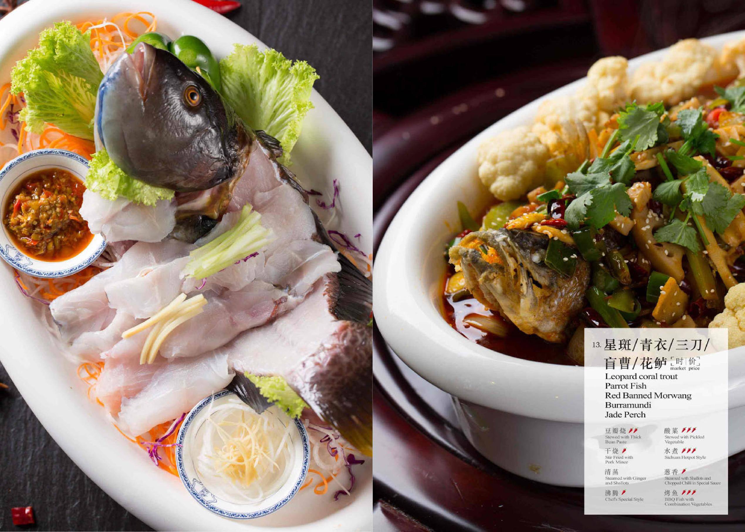 Menu at Red Chili Restaurant, Sydney, 44-50 Harbour St