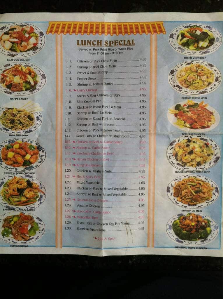 Menu at Tokyo Express restaurant, Fort Walton Beach