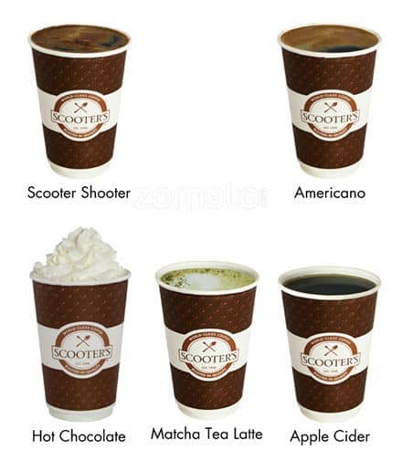 Menu at Scooter's Coffee pub & bar, McKinney, Virginia Pkwy STE 100