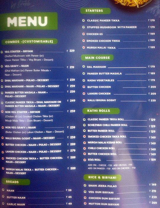 Menu at Mirchi Bazaar By Sketch, Chennai, 41